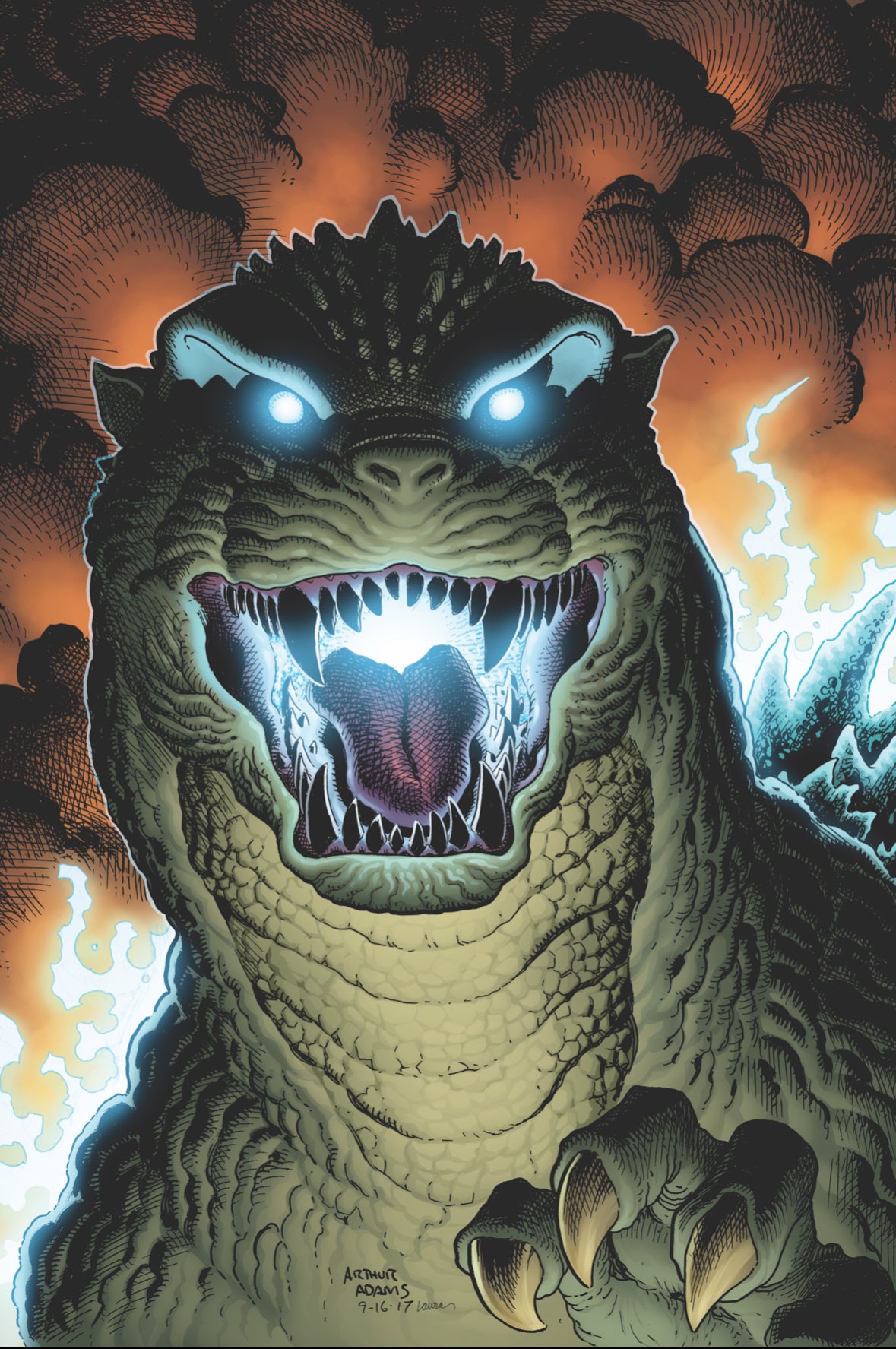 Art Adams Godzilla's Monsterpiece Theatre # 1 FOIL NYCC – Webster’s Vault