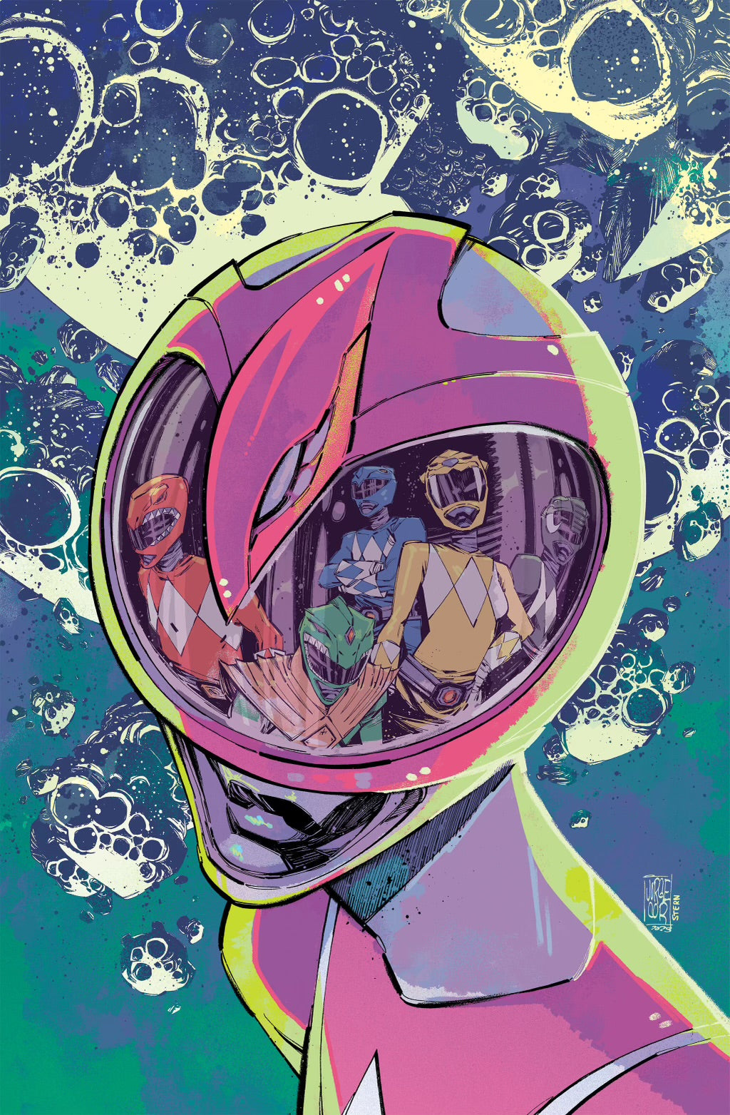 MMPR: THE RETURN #1 THE RETURN JORGE CORONA COVER MEGACON '24 WEBSTER ...